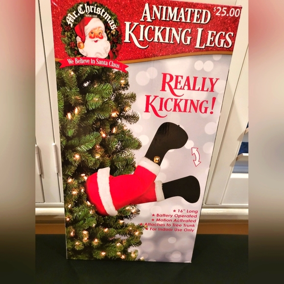 Mr. Christmas | Holiday | Mr Christmas Animated Kicking Santa Claus ...